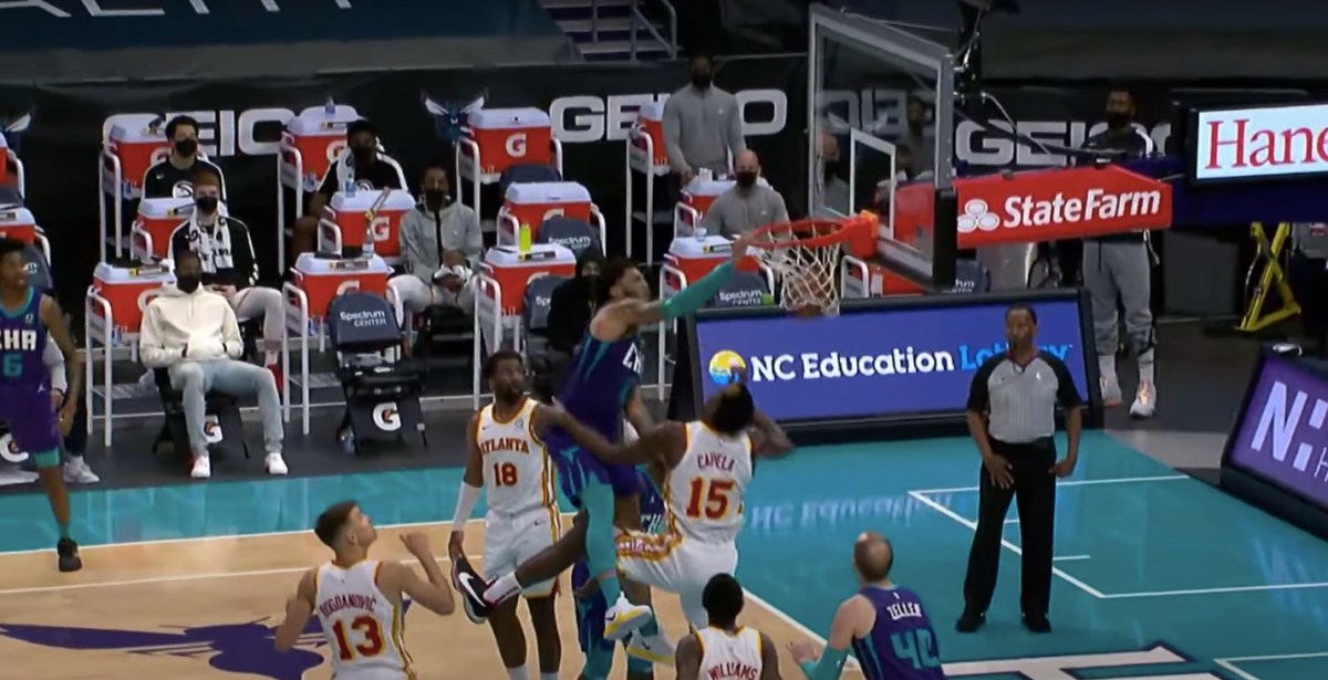 Miles Bridges Dunks Clint Capela Into Another Realm | Defector