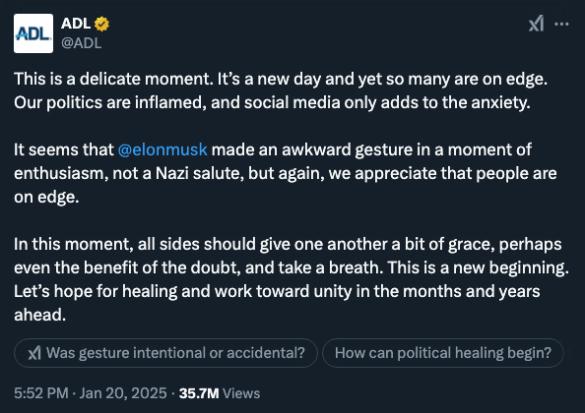 The ADL Was A Farce Long Before It Made Excuses For Elon Musk | Defector